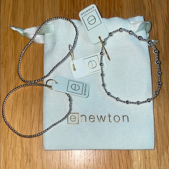 enewton | Jewelry | Enewton Silver Beaded Bracelets 3 Set | Poshmark